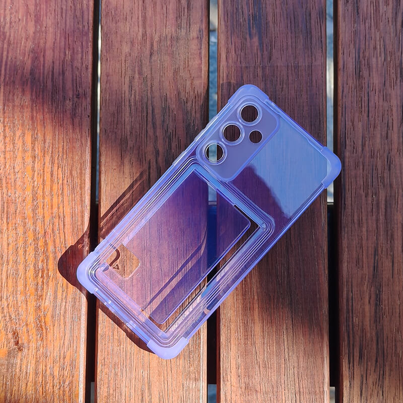 Samsung Galaxy S24 Anti Drop Phone Case with Card Pocket Purple ...